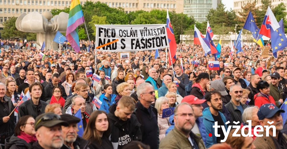Fico v Moskve, v Bratislave ľudia naďalej protestujú | Reportáže ...